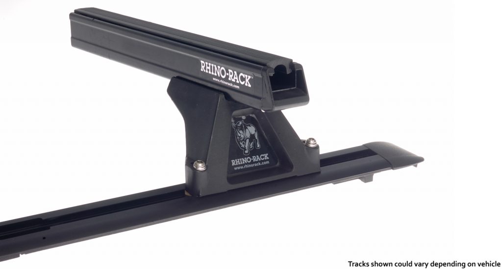 Heavy Duty RLTF Trackmount Black 3 Bar Roof Rack - Roof Racks NZ Ltd