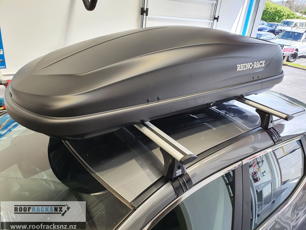 Rhino Rack MasterFit Roof Box 370L (Black) - Roof Racks NZ Ltd