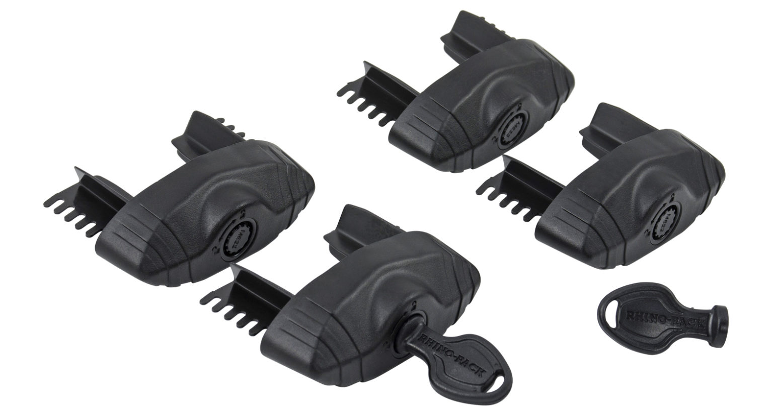 End Caps - set of 4 with plastic keys - suits Rhino Rack Vortex Bars ...